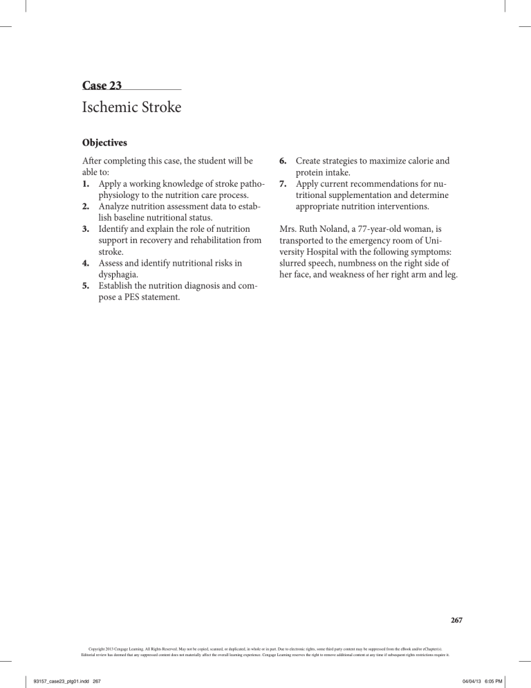 Case 23 Ischemic Stroke