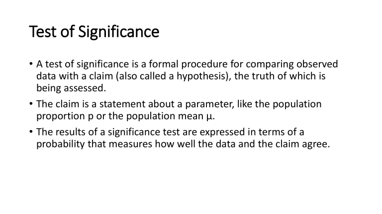Test of Significance: T-Test Explained