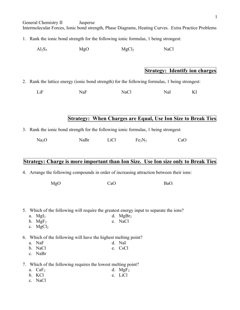 Test1 More Intermolecular Force Practice