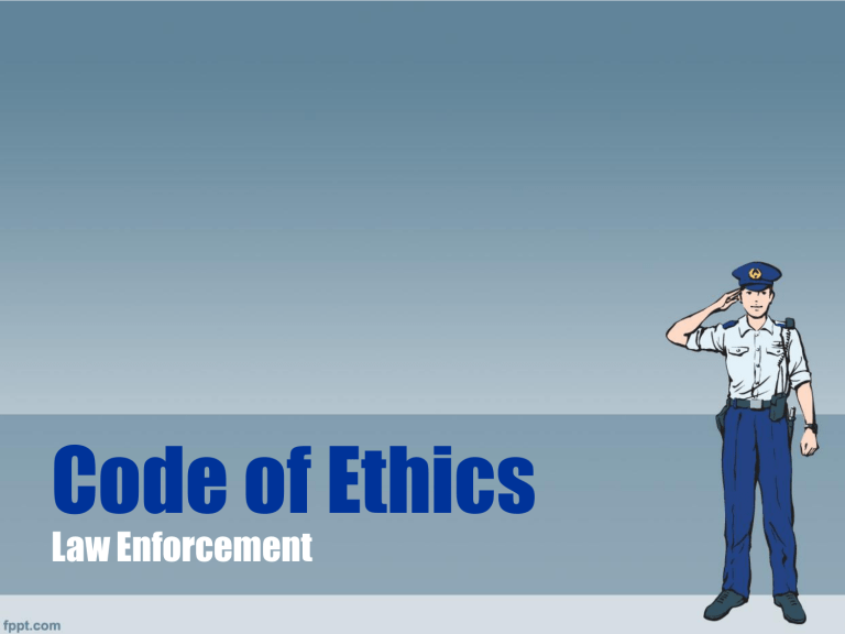 Police Code of Ethics Ph