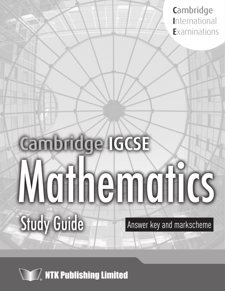 CIE Math Answer Online