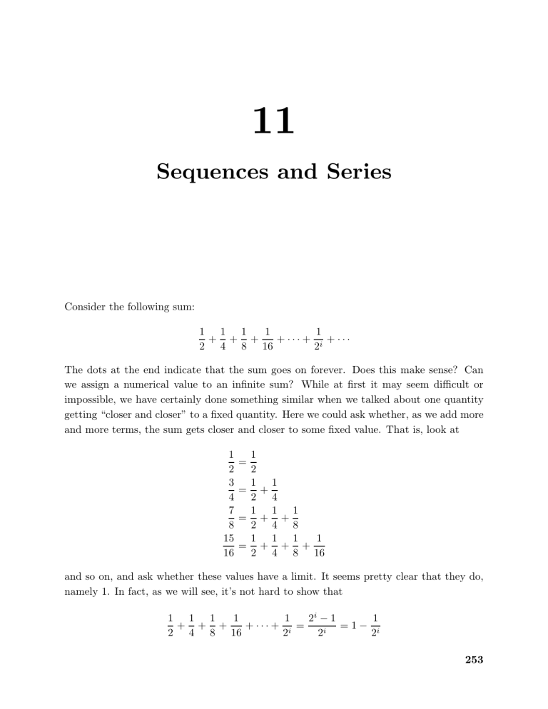 calculus 11 Sequences and Series