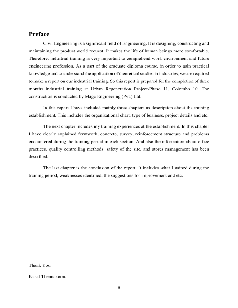 1st training report final