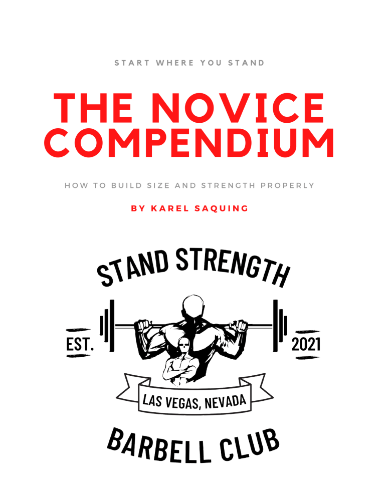 The Novice Compendium: Strength Training Guide