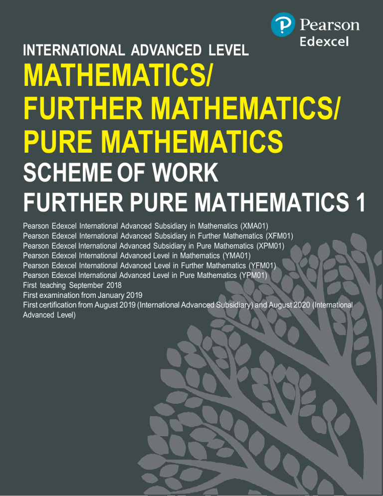 IAL Further Pure 1 final