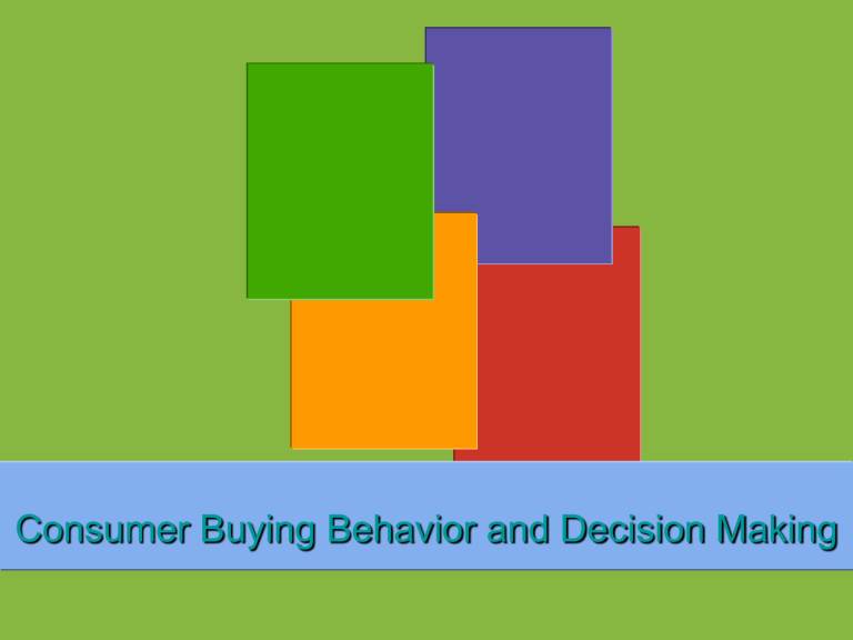 Consumer Behaviour