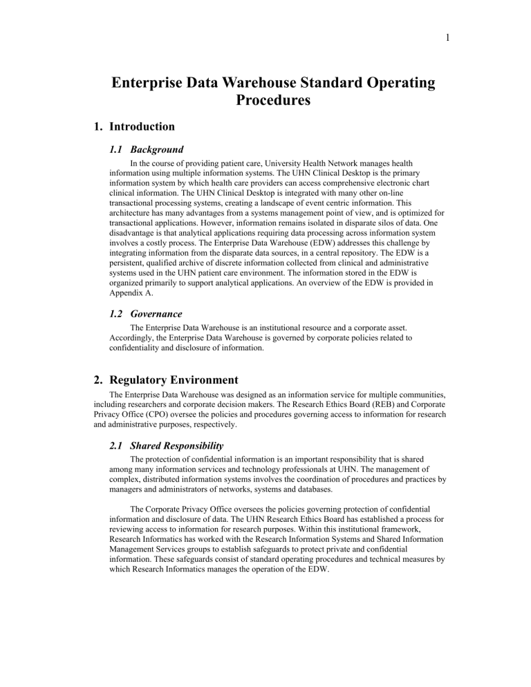 Enterprise-Data-Warehouse-Standard-Operating-Procedures-