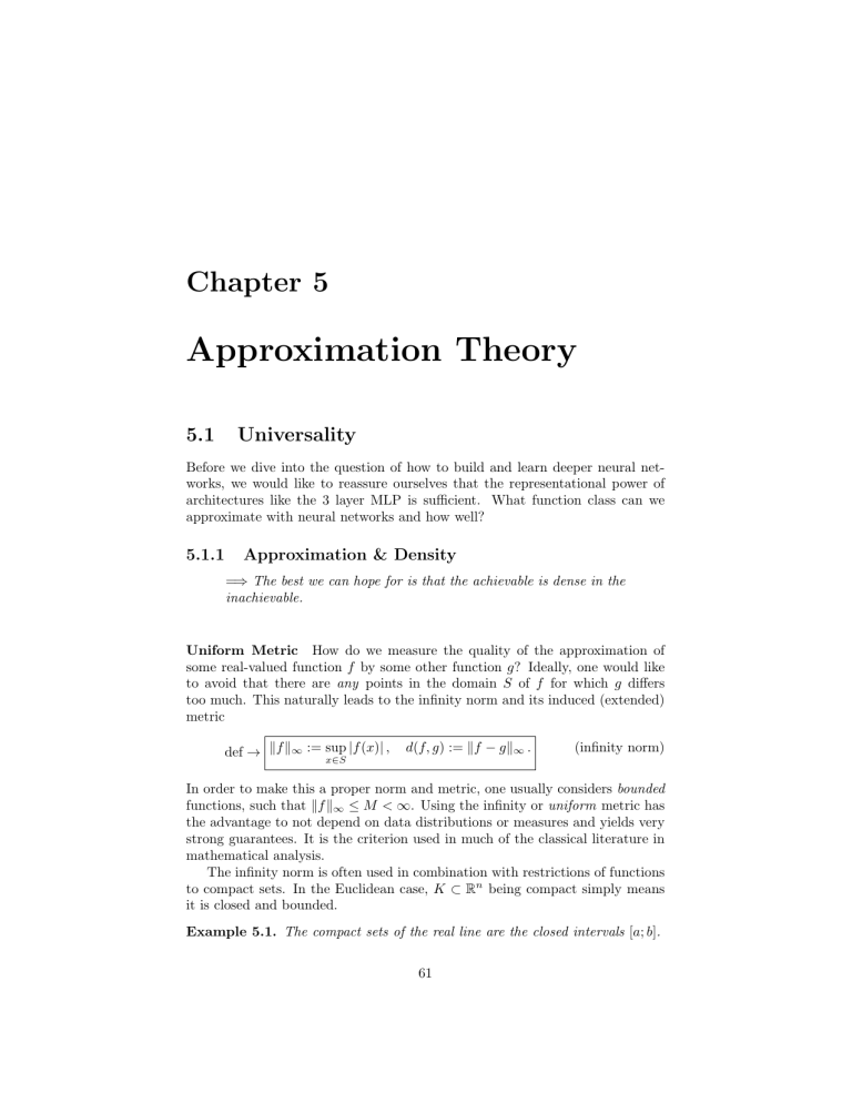 Approximation Theory