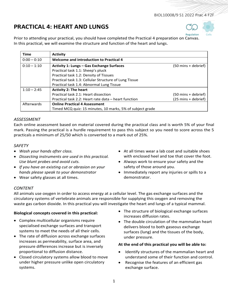 2022 BIOL10009 S1 Prac 4 F2F Student Notes 2022-biol10009-s1-prac-4-f2f-student-notes
