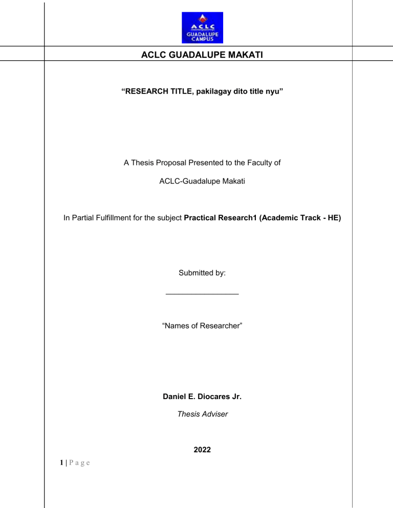 CHAPTER-1 QUALI SAMPLE
