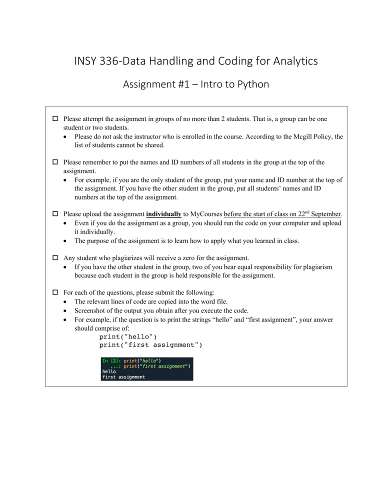 INSY 336 Assignment 1