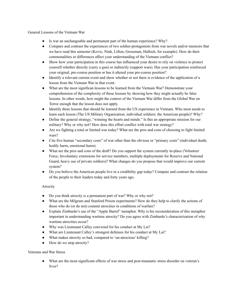 Final Study Guide