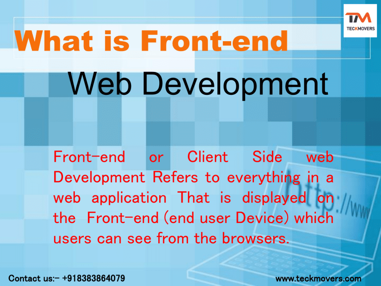 Front-End Web Development: An Introduction