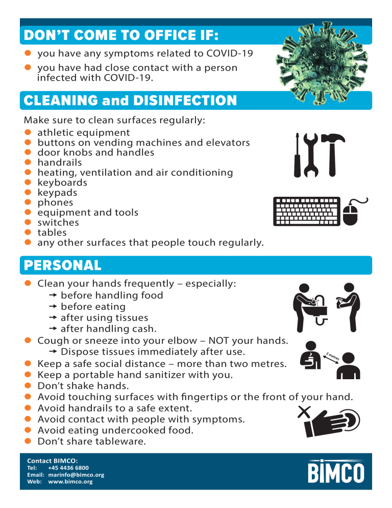 COVID-19 Workplace Safety Guidelines