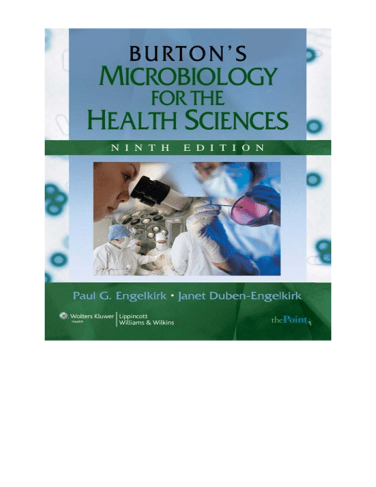 Burton's Microbiology for Health Sciences Textbook