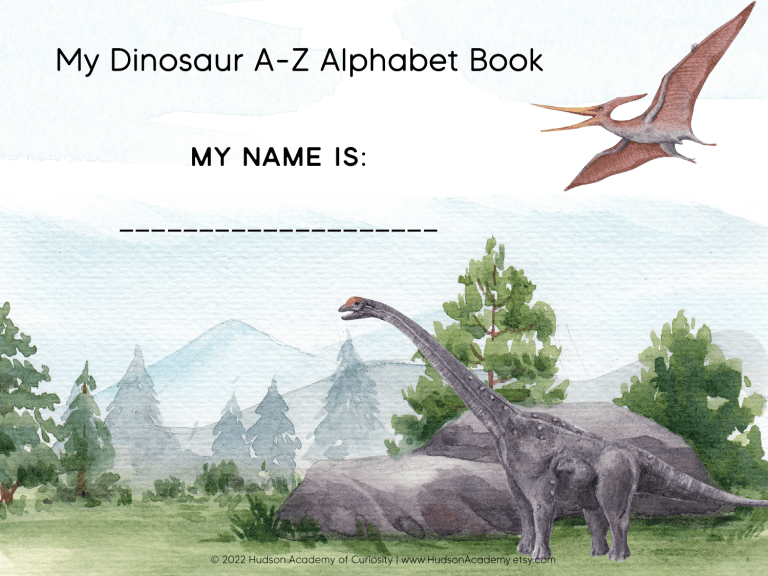 Dinosaur A-Z Alphabet Book for Kids