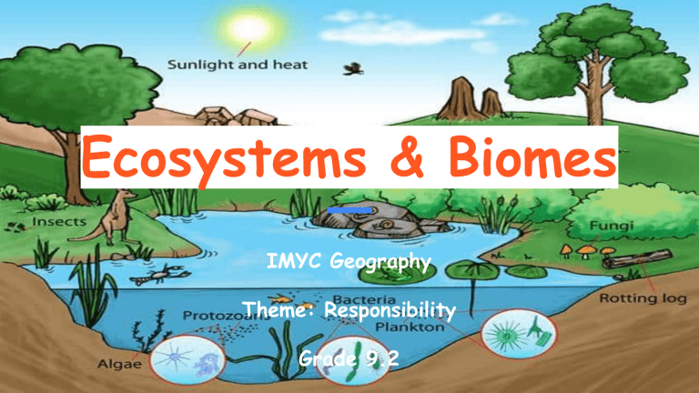 Ecosystems & Biomes: Middle School Geography