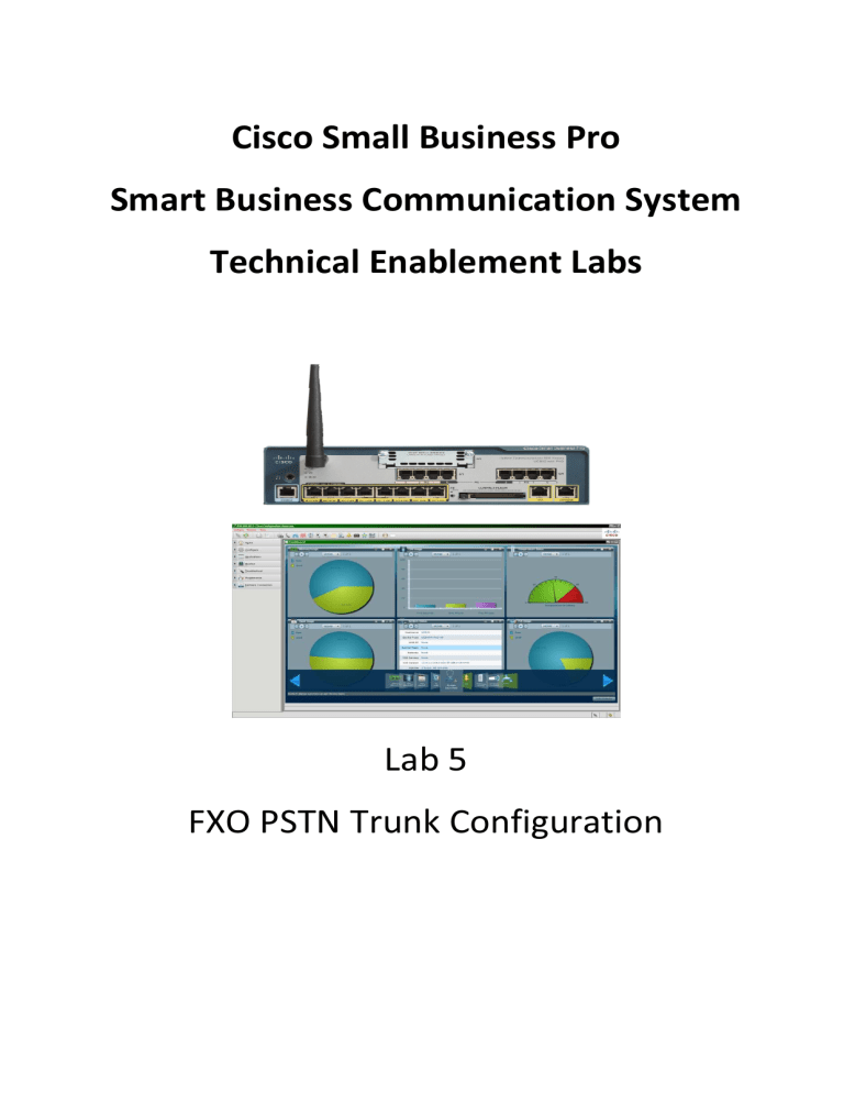 Konfiguracja FXO PSTN Trunk Cisco