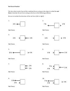 Net Force Worksheet: Physics Problems & Concepts