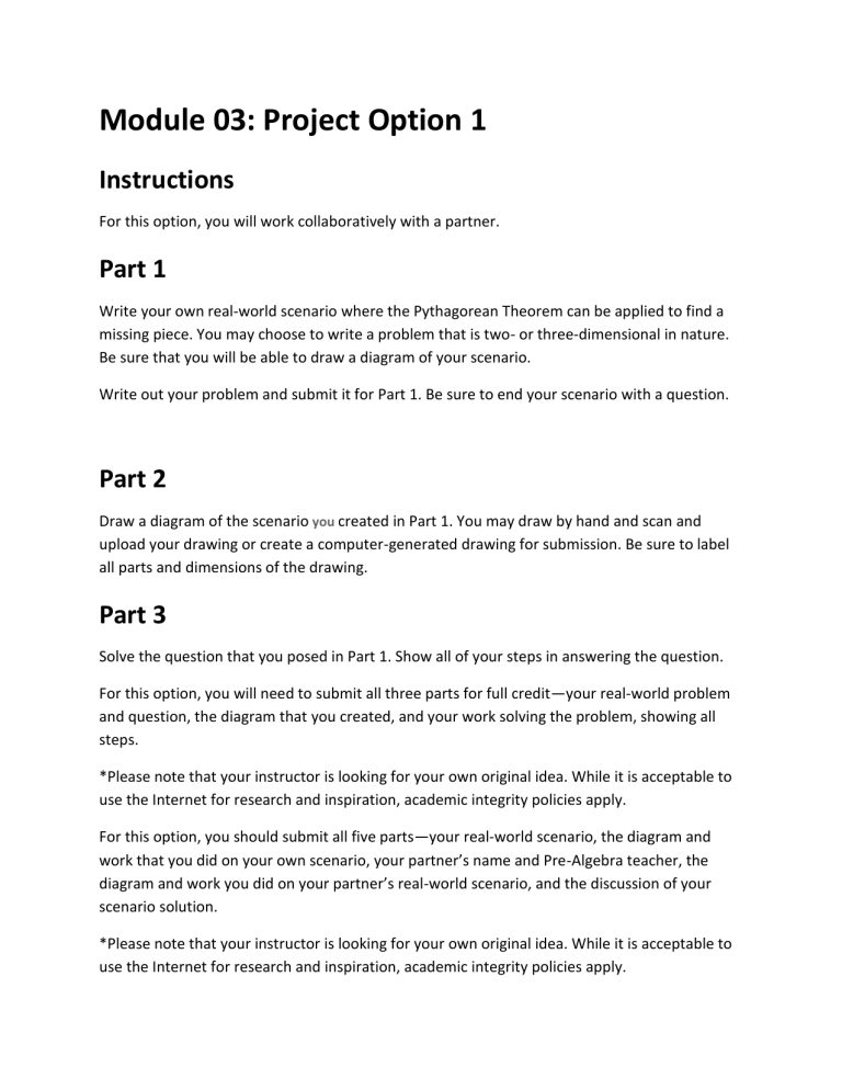 Pythagorean Theorem Project: Real-World Applications