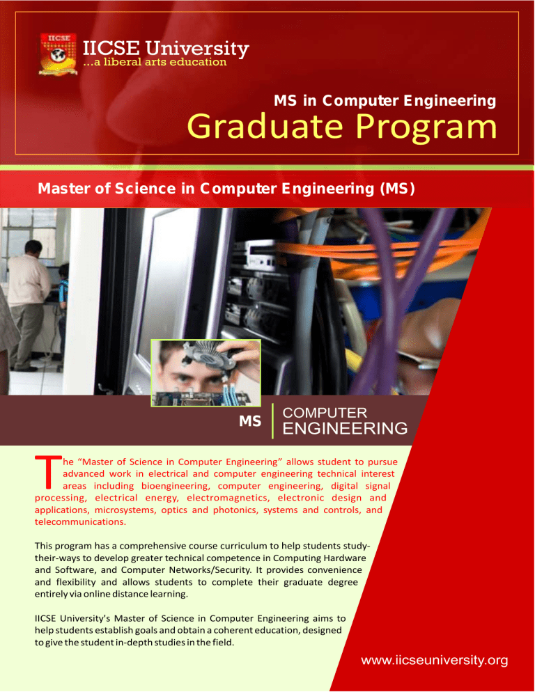MS in Computer Engineering Program - IICSE University