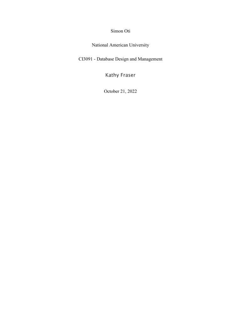 MySQL Workbench Assignment: Database Design & Management