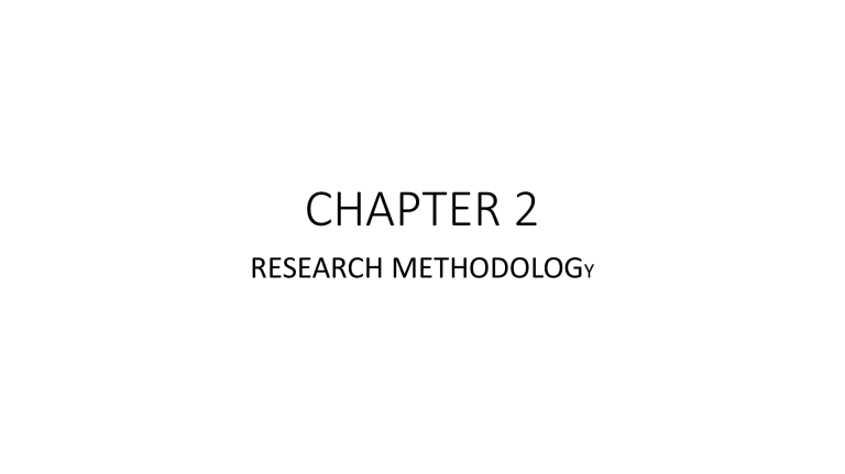 Research Methodology: Questionnaires