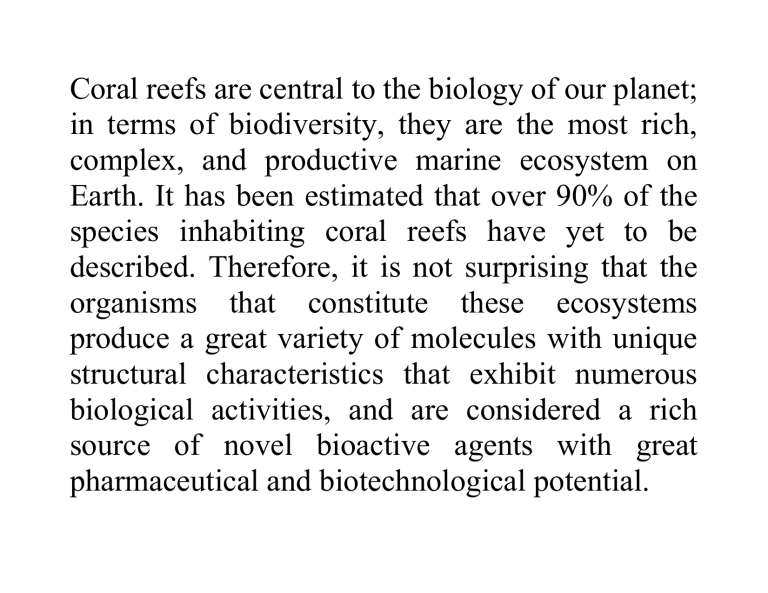 Coral Reefs: Biodiversity, Threats, and Conservation