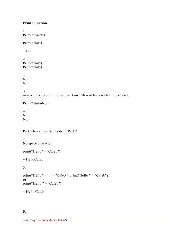 Python Print & Input Tutorial