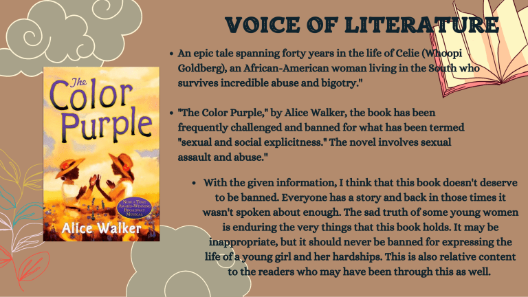 The Color Purple: Book Review & Banning Debate