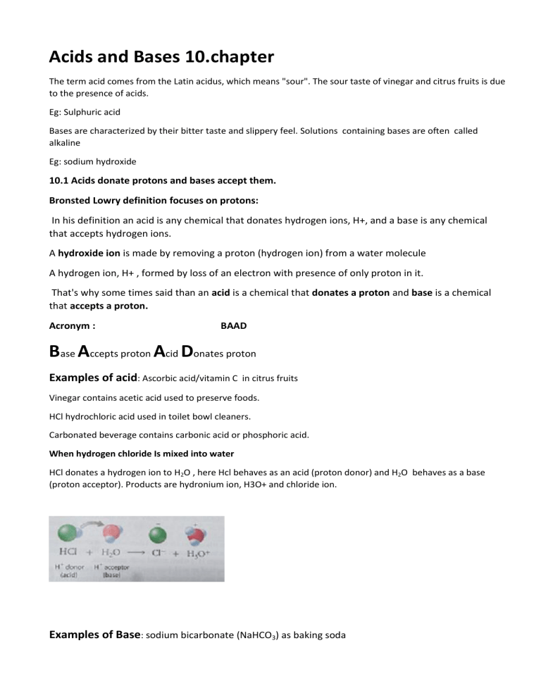 Acids and Bases: Definitions, Reactions, and pH