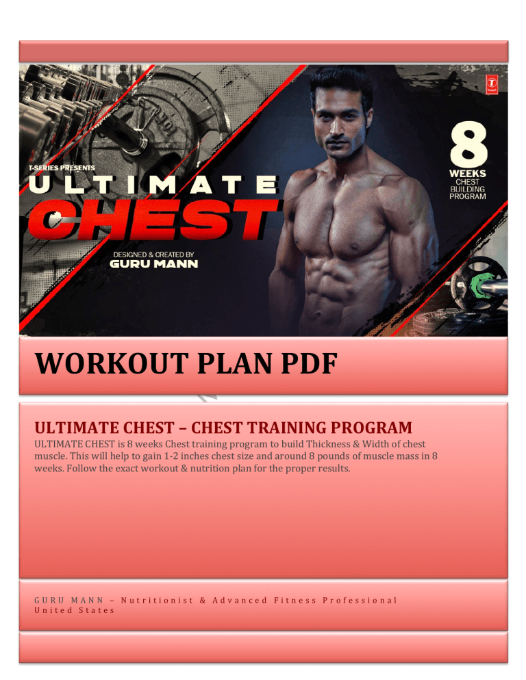 Ultimate Chest Workout Plan PDF