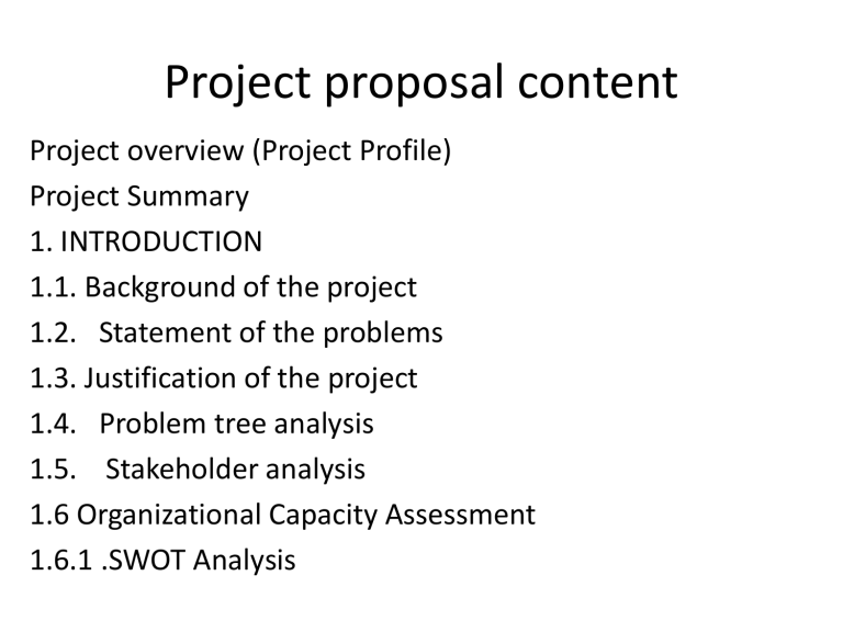 Project Proposal Template: Outline & Content Guide