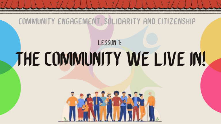 Community Engagement, Solidarity, Citizenship Lesson