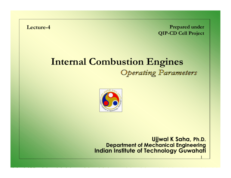 Internal Combustion Engines: Performance & Terminology