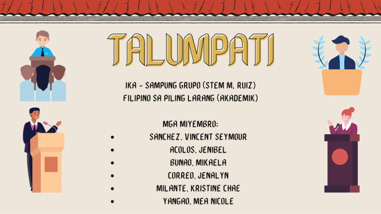 Talumpati: Filipino Speech Writing Presentation