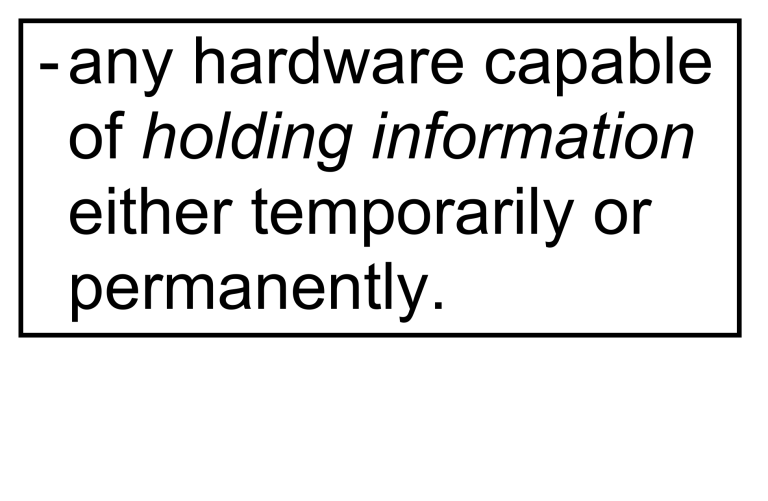Storage Devices & File Sharing Methods