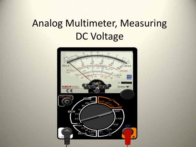 Analog Multimeter: Measuring DC Voltage Guide