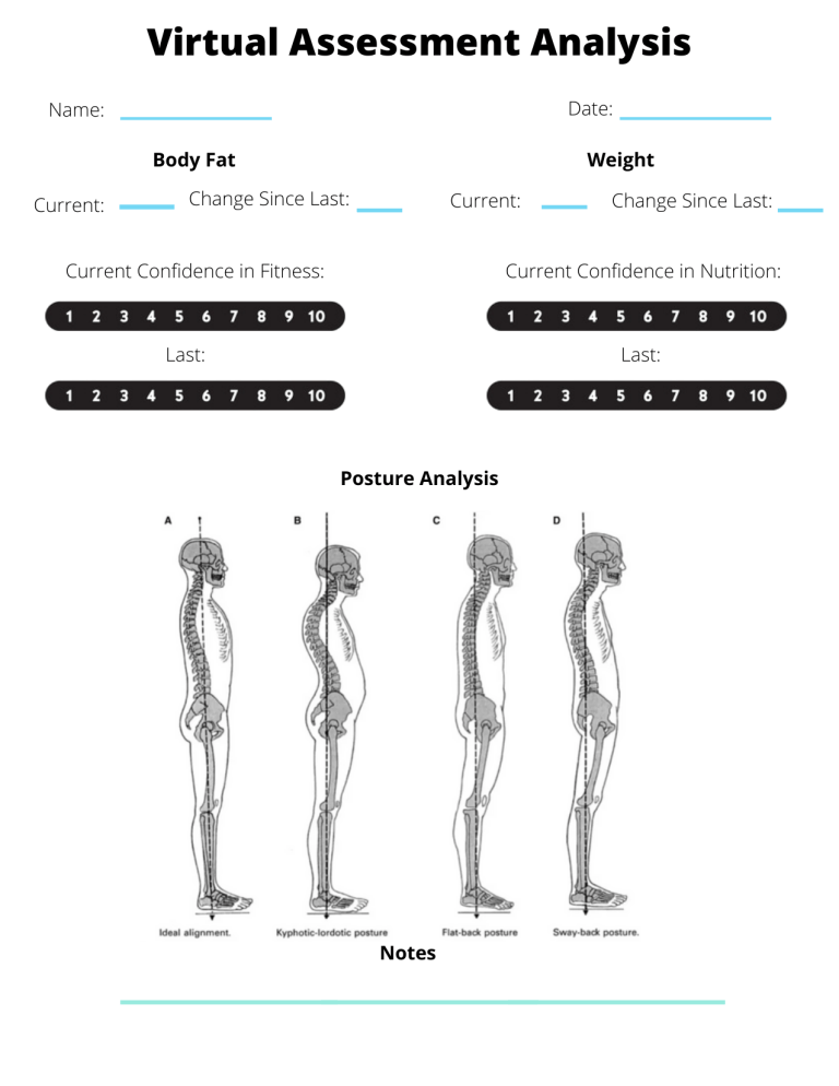 Virtual Fitness & Nutrition Assessment Form