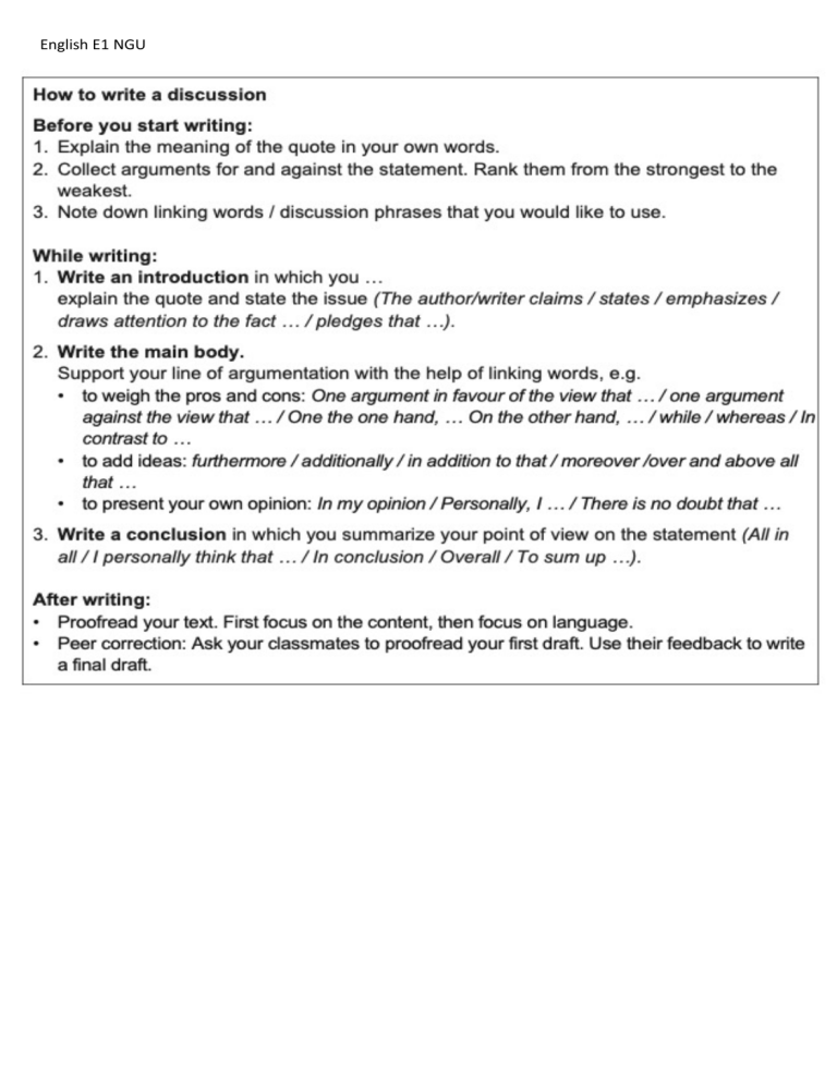 How to Write a Discussion: English Guide