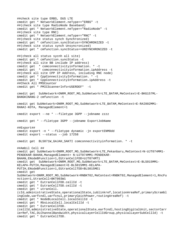 Telecom Network Configuration Script