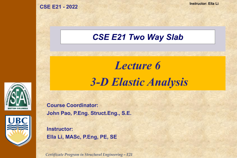 3-D Elastic Analysis of Two-Way Slabs