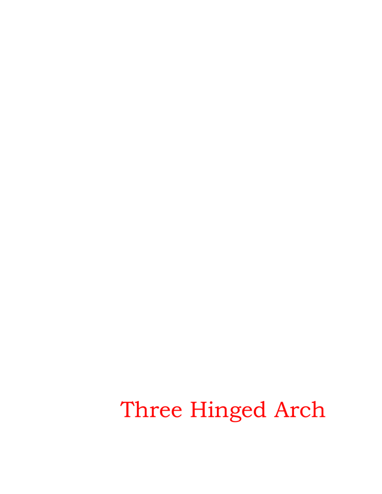 Three-Hinged Arch Analysis: Structural Engineering Guide