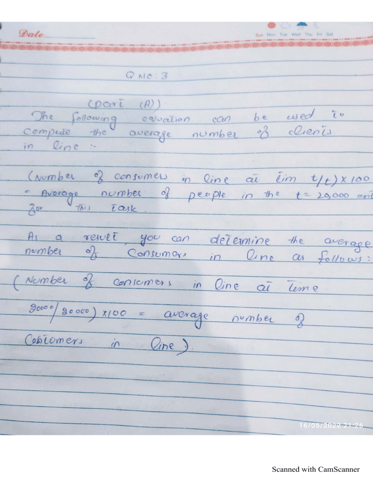 Average Consumer Calculation Notes