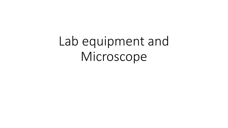 Lab Equipment Guide: Microscope, Pipette, Beaker