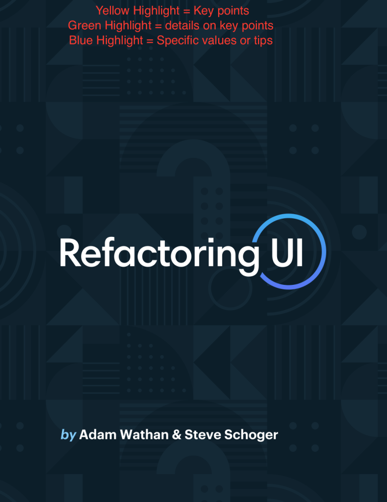 Refactoring UI Design Guide: Principles & Best Practices
