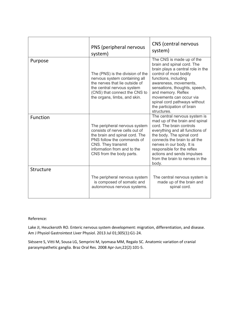 PNS vs CNS: Peripheral & Central Nervous System Comparison