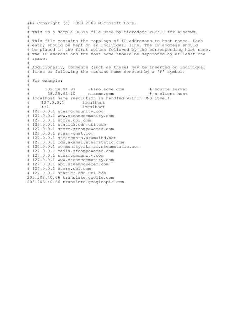 Sample HOSTS File: Configuration & Examples