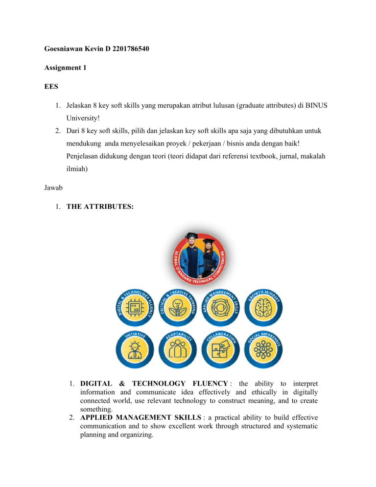 Soft Skills BINUS: Atribut Lulusan & Penerapan