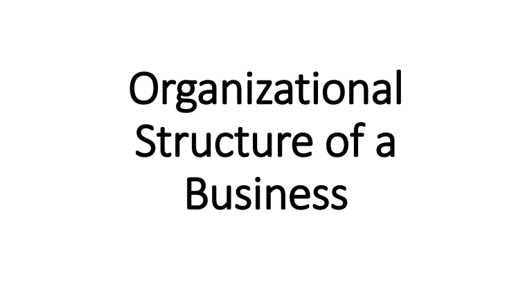 Organizational Structure in Business: Centralized vs. Decentralized